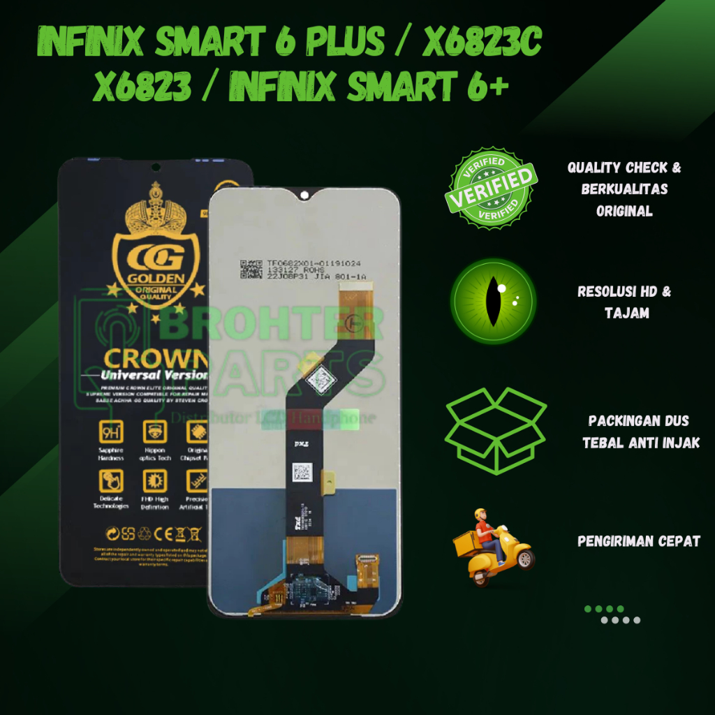 Jual LCD INFINIX SMART 6 PLUS / X6823C / X6823 / INFINIX SMART 6 ...