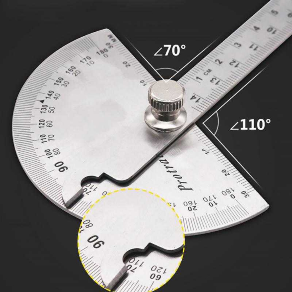 Jual COD Cepat Protractor Penggaris Busur Derajat Measuring 14.5cm 180 ...