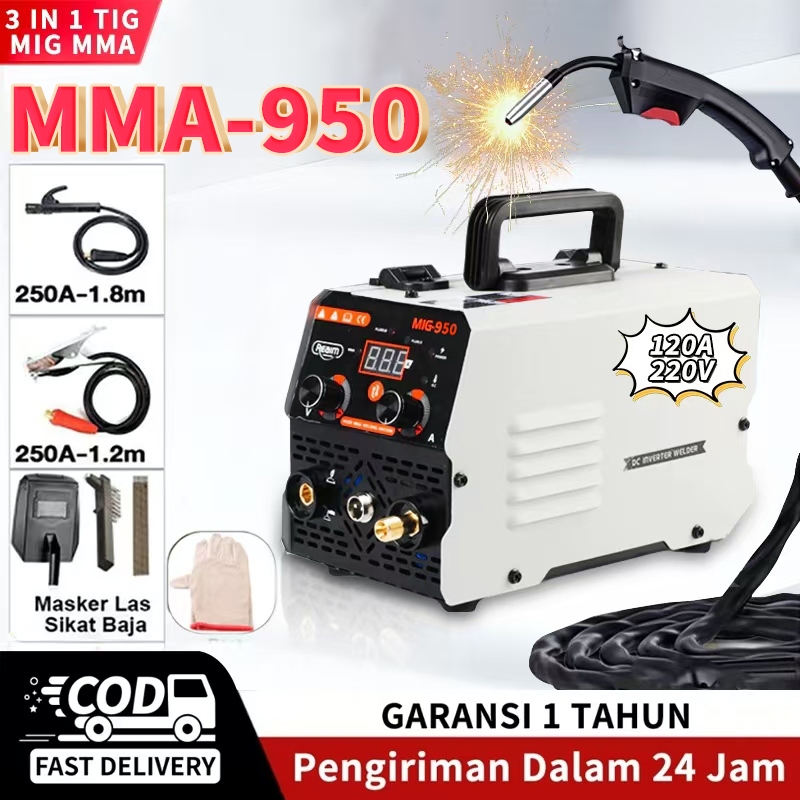 Jual alat las Mesin Las Inverter Portable MIG-950/120A 600 watt Mesin las Mesin trafo las ...