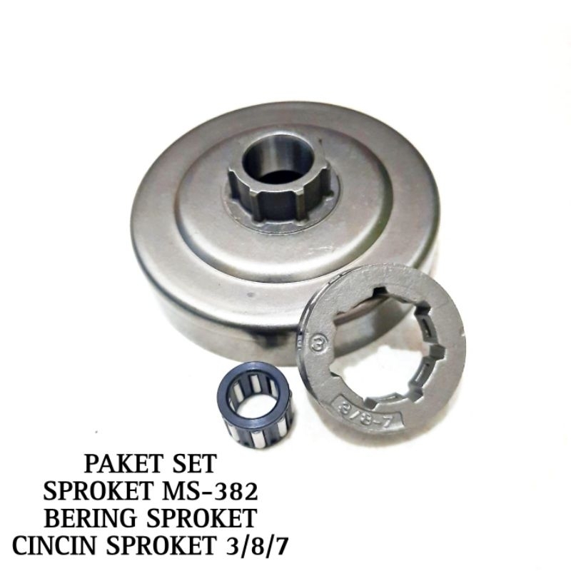 Jual Sproket Cincin dan Bering Chainsaw stihl type ms-382 | Shopee ...
