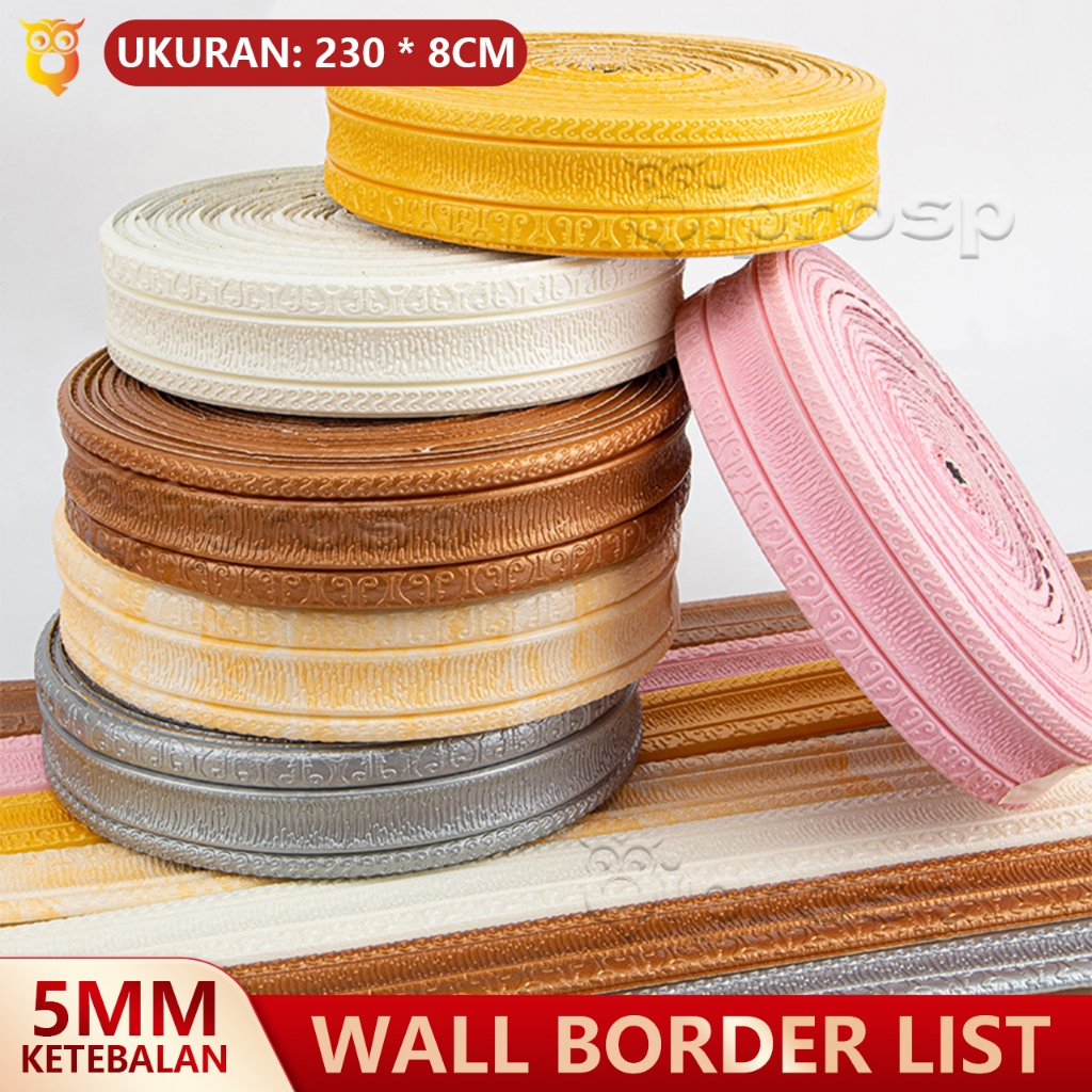 Jual Wall Border List 3D Foam 230*8CM /Wallpaper Dinding List Stiker ...