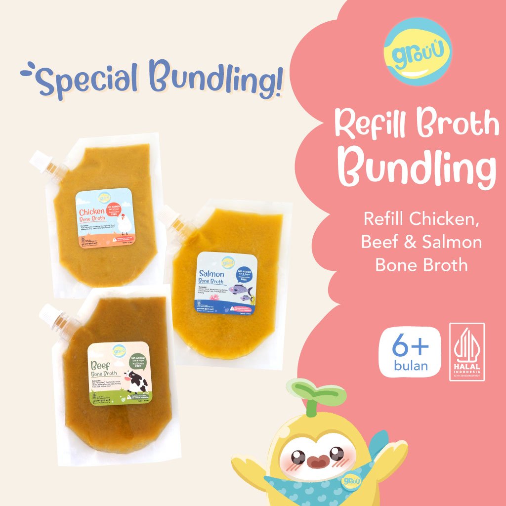 Jual Grouu - Refill Broth Bundling - Makanan Bayi dan Anak Kaldu untuk ...