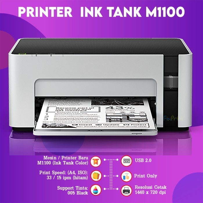 Jual Epson EcoTank Monochrome M1120 Wi-Fi Ink Tank Printer | Shopee ...