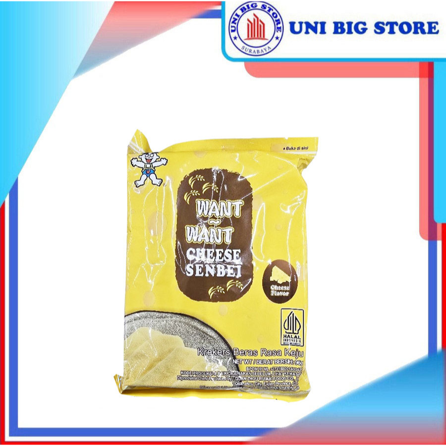 Jual Want Want Cheese Senbei 96 gr Krekers Beras Keju | Shopee Indonesia