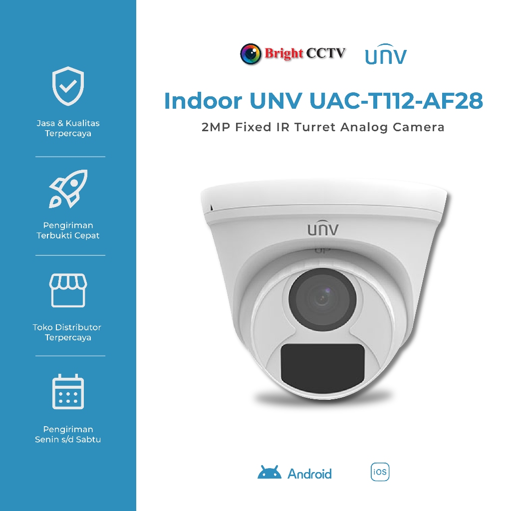 Jual UNV UAC-T112-AF28(40) 2MP Fixed IR CAMERA CCTV | Shopee Indonesia