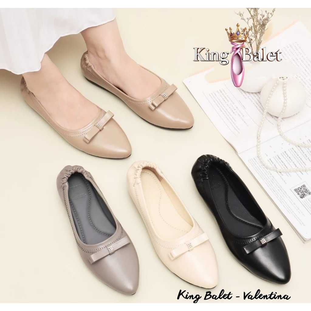 Jual King Balet Sepatu Flatshoes Wanita Valentina | Shopee Indonesia