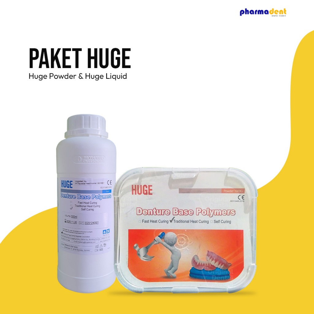 Jual Pharmadent - Paket Huge Dental Base Polymers Powder & Liquid ...