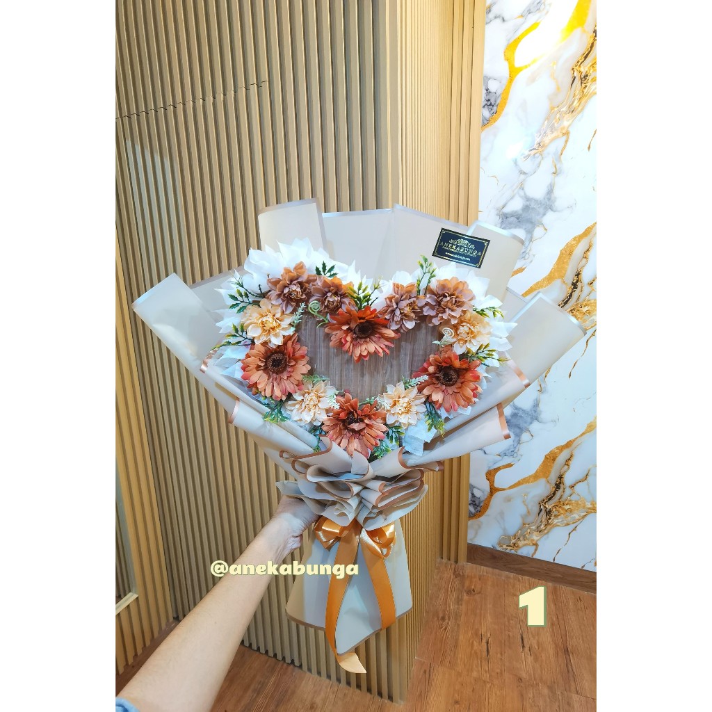 Jual Kerangka Buket Bunga Uang Kertas Bunga Artificial Rangka Kosong ...