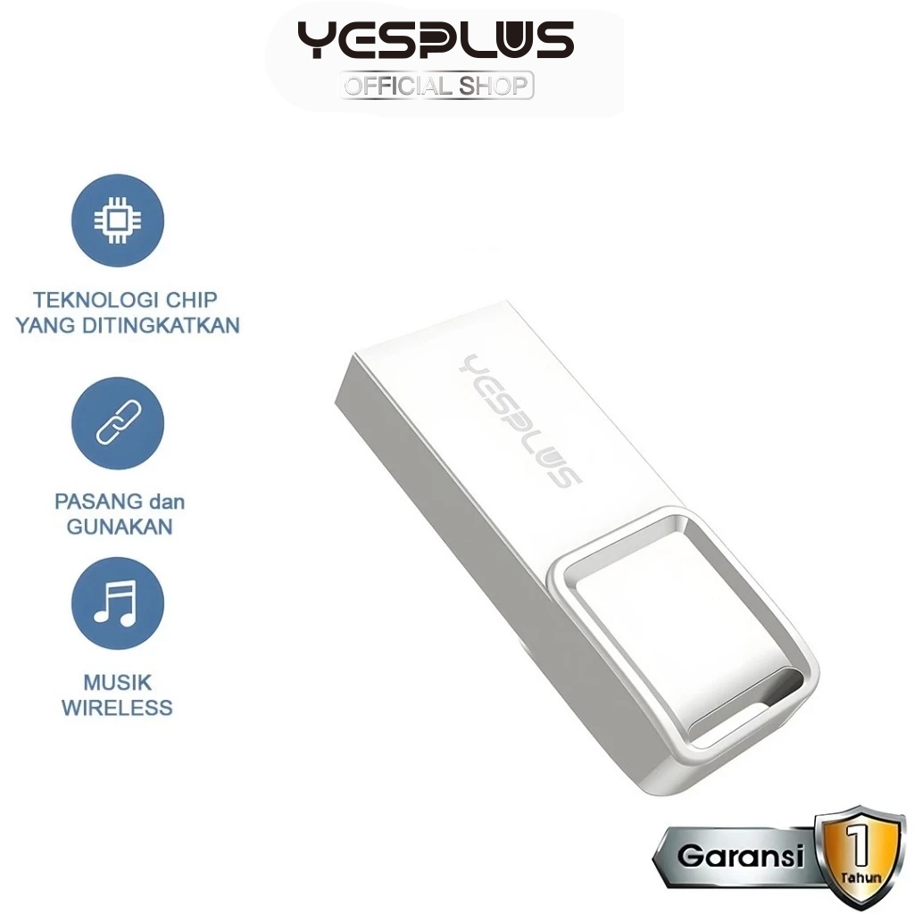 Jual Receiver Wireless Bluetooth 5.3 YESPLUS YS-621C Mini USB Bluetooth Audio Dengan Wireles ...