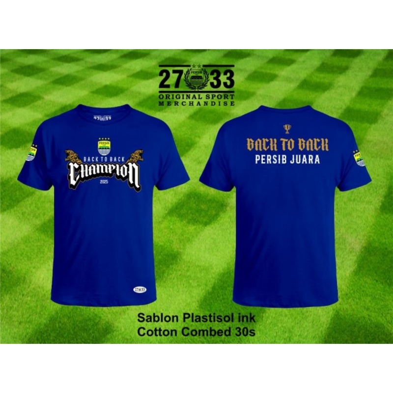 Jual Kaos Persib Bandung Champions Bacto Back Juara / pakaian dewasa ...