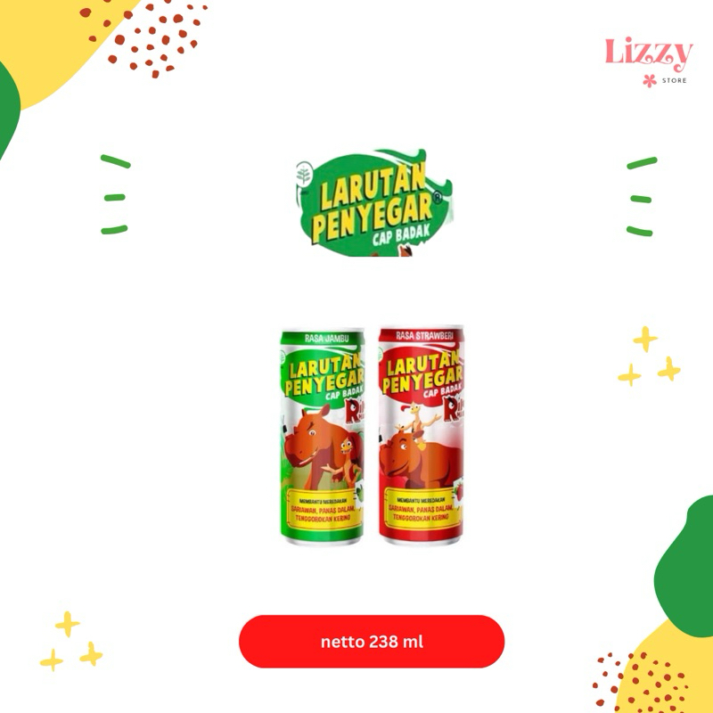 Jual Larutan Penyegar Anak Cap Badak Minuman Kaleng 238ml | Shopee Indonesia