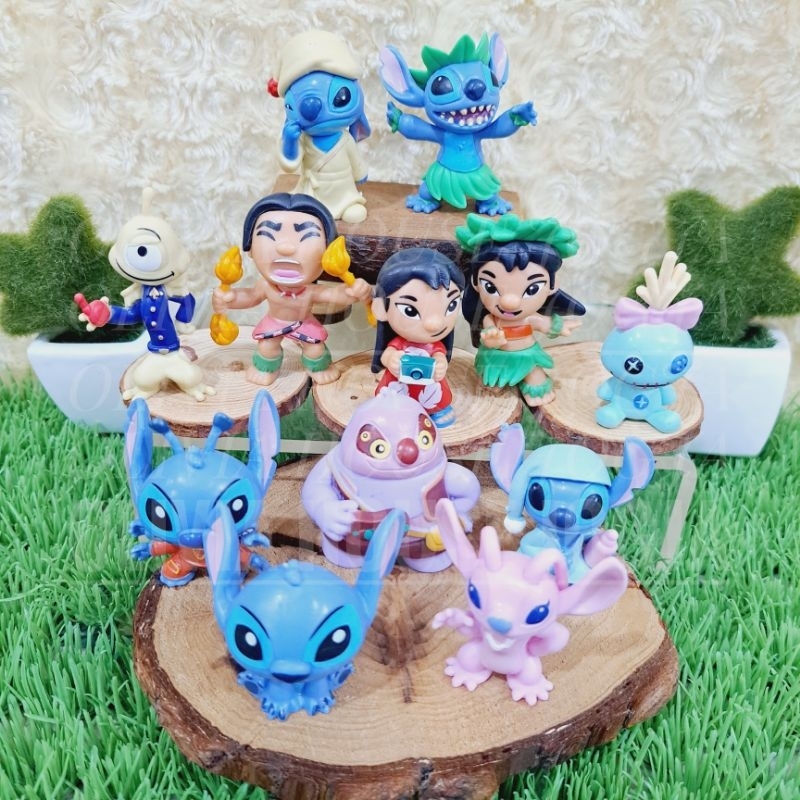Jual Action Figure Stitch Mix Set Cake Topper Figurin Lilo And Stitch ...