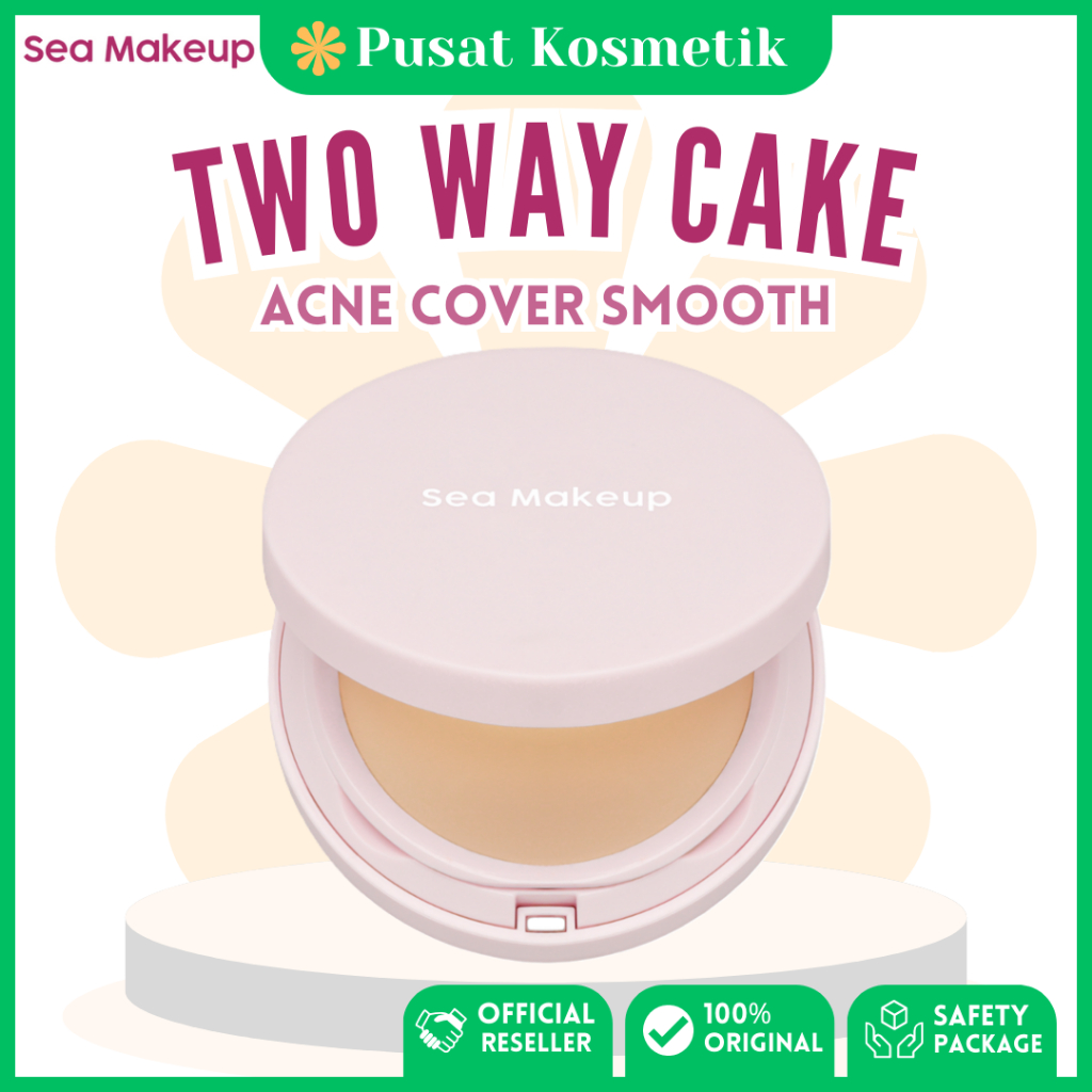 Jual Sea Makeup Acne Cover & Smooth Two-Way Cake Pressed Matte Powder ...
