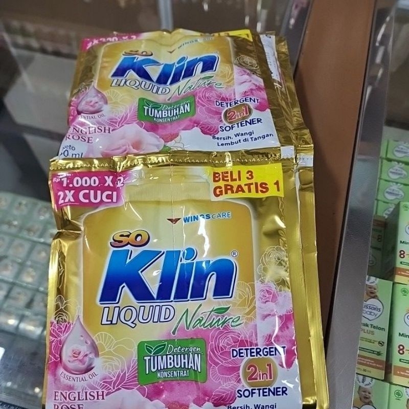 Jual SOKLIN LIQUID NATURE 16 SAC *VARIAN RANDOM | Shopee Indonesia