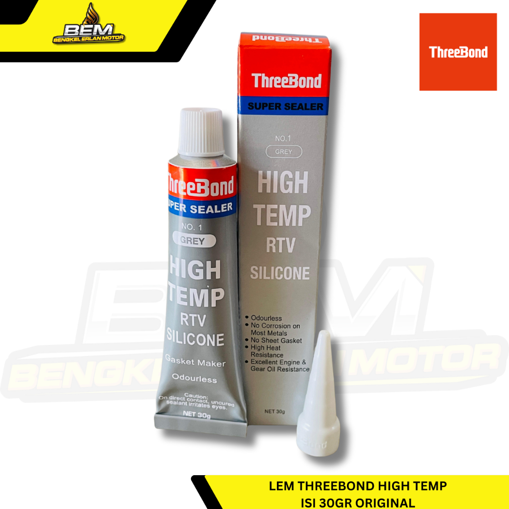 Jual Lem Tribon (ThreeBond) High Temp RTV Silicone Isi 30gram | Shopee ...