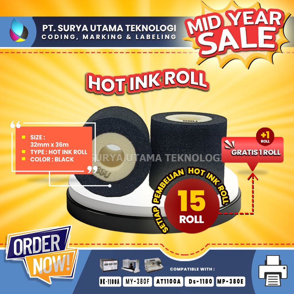 Jual Hot Ink Roll Ukuran 36 X 32 | Shopee Indonesia