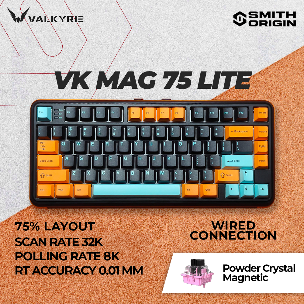Jual VALKYRIE VK MAG 75 Wired Magnetic Switch Gaming Keyboard | Shopee ...