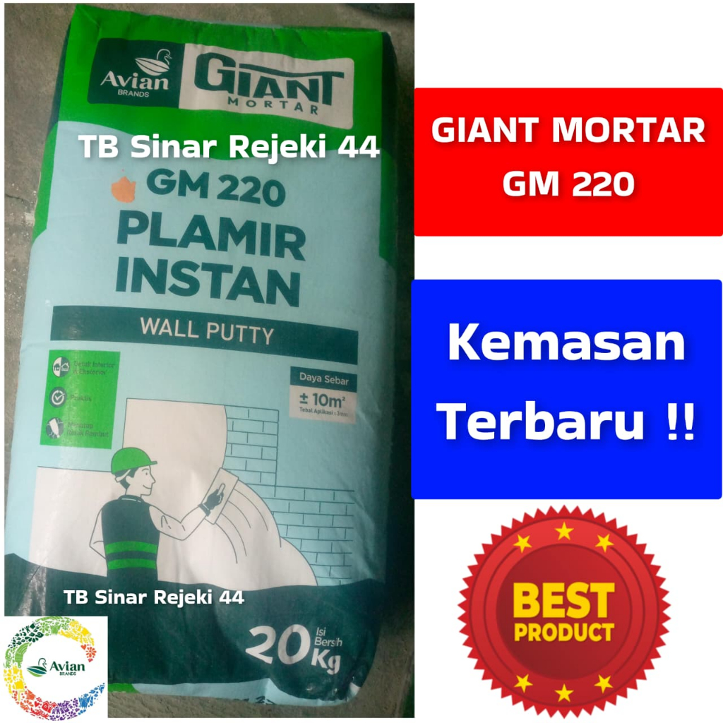 Jual TB Sinar RejekI 44 CARGO 20 KG GIANT MORTAR GM 220 PLAMIR INSTANT ...