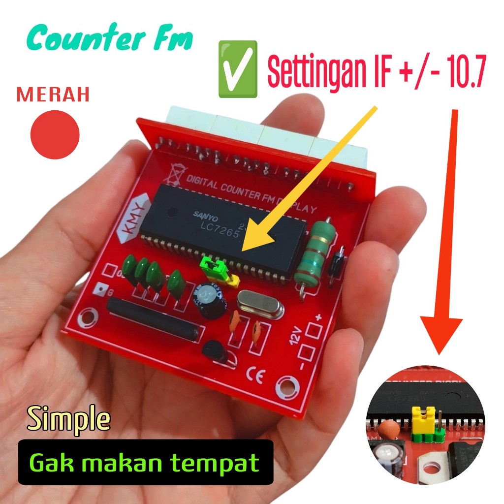 Jual Frequency Counter FM Digital Display 4 Digit - Merah | Shopee ...