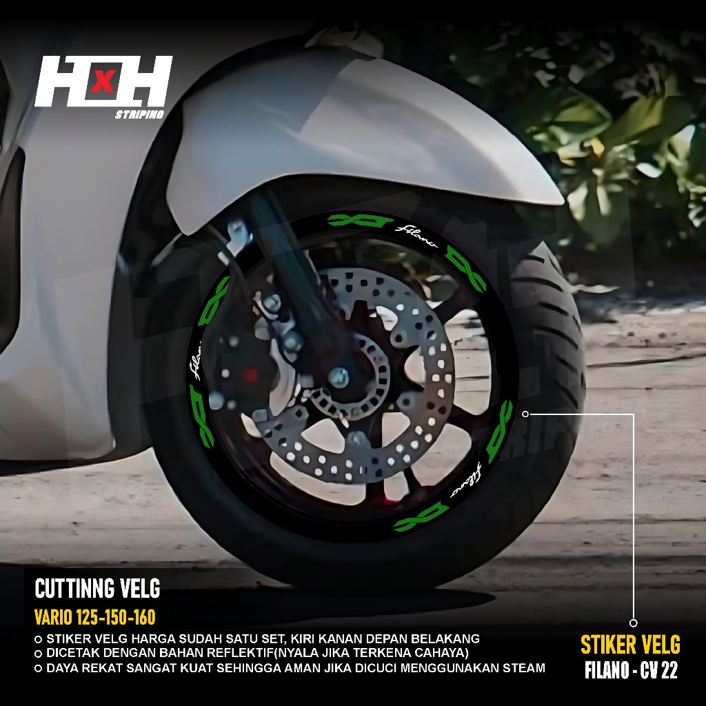Jual CUTTING STICKER VELG YAMAHA NEW GRAND FILANO RING 12 LIS STIKER ...