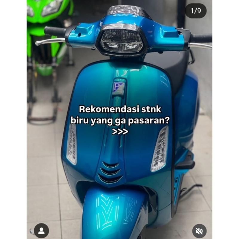 Jual cat warna AVATAR BLUE GEN 02 cat biru metalik jenis pu cat motor ...