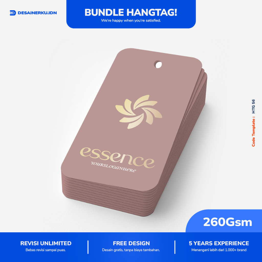 Jual PAKET Bundle Hangtag Baju Custom - Free Design & Cetak Label Tag ...