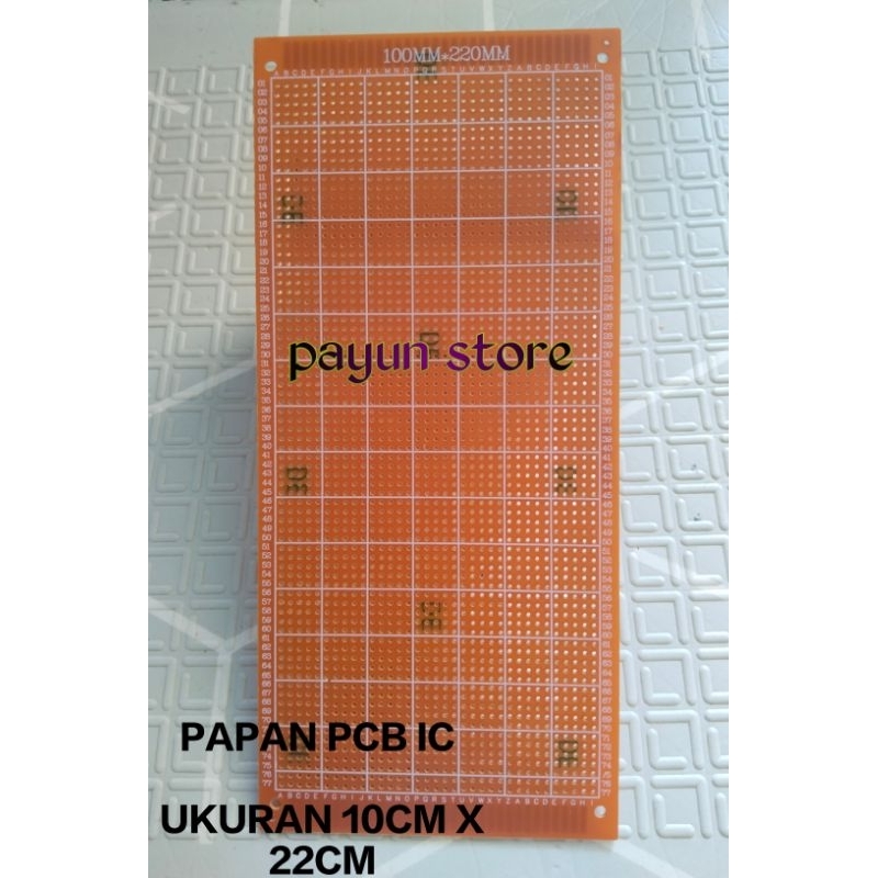 Jual PCB Titik PCB Bolong Papan PCB Lubang PCB IC Ukuran 10x22CM PCB ...