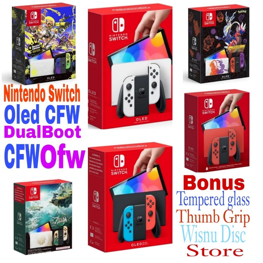 Jual Nintendo Switch OLED CFW 128GB 256GB 512GB 1TB isi Full Game | Shopee Indonesia