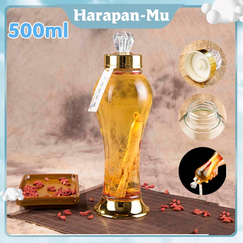 Jual 500ml Botol Minuman Keras / Tangki Pembuatan Anggur / Botol Buat ...