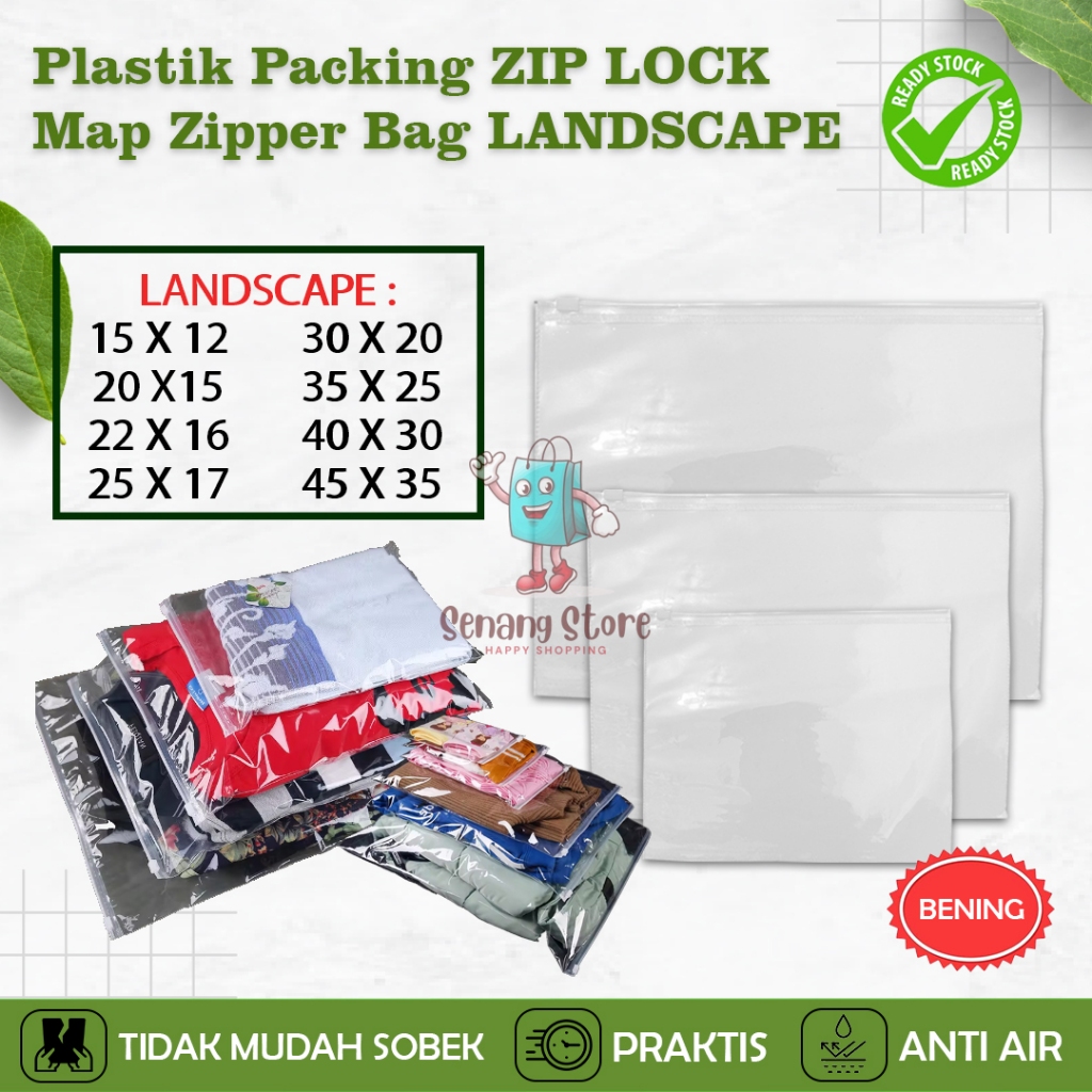 Jual Kantong Plastik Packing ZIPLOCK LANDSCAPE Anti Air Travel Pouch ...