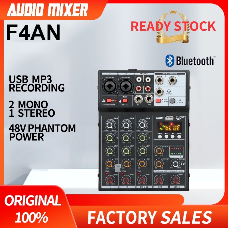 Jual Aibedo Sistem mixer audio Bluetooth USB 4 Saluran antarmuka audio ...