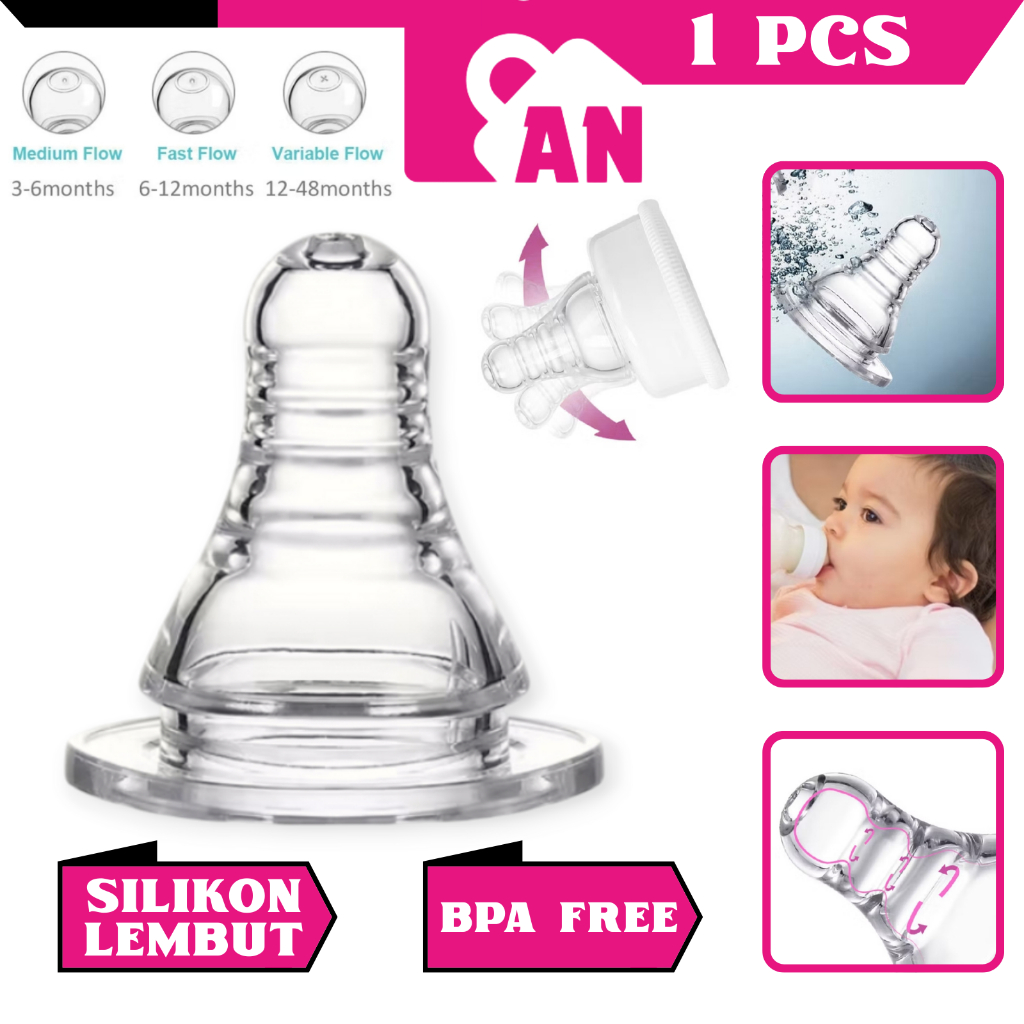Jual 1PCS Dot Botol Bayi Standard Pengganti Pigeon Nipple Slim ...