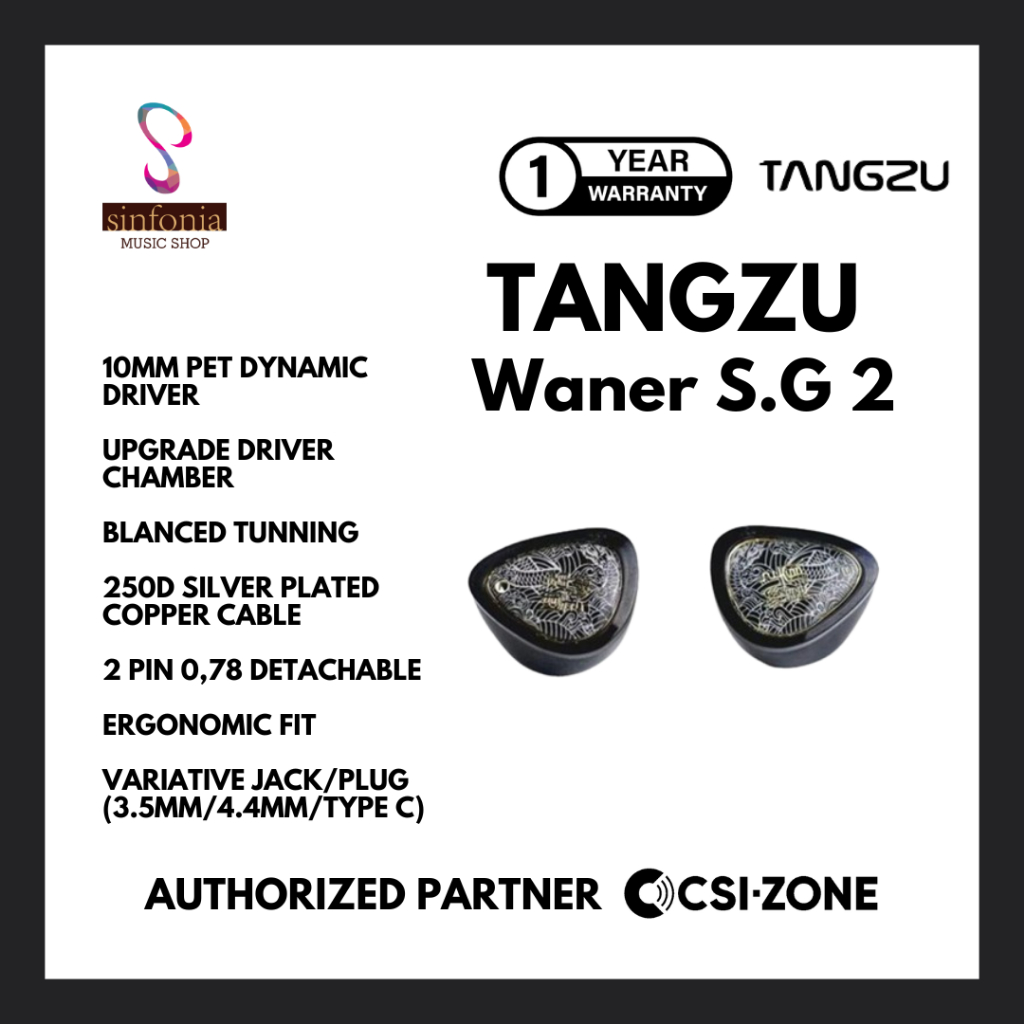 Jual Tangzu Waner 2 / Waner S.G 2 10mm Dynamic Driver In Ear Monitor ...