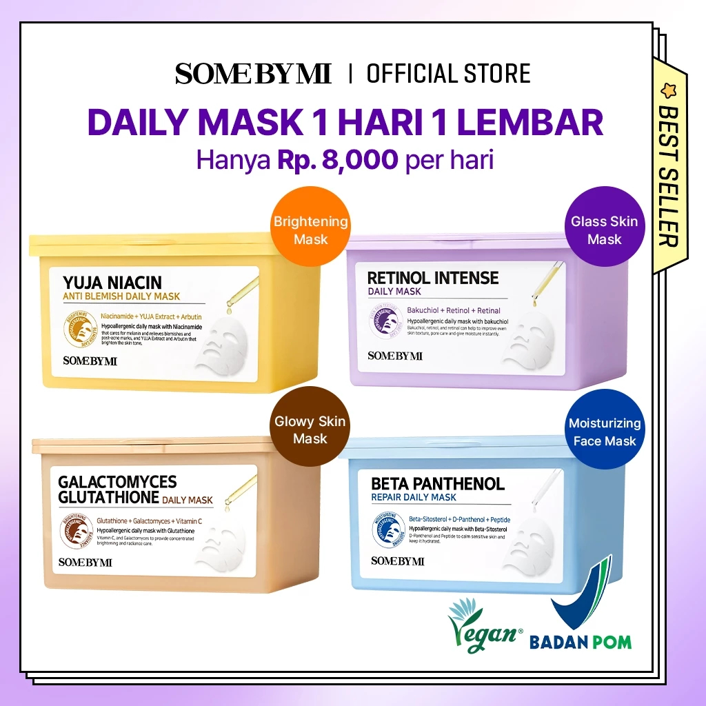 Jual [SOME BY MI] Daily Mask Isi 30pcs (350ML) / Sheet Mask Masker ...