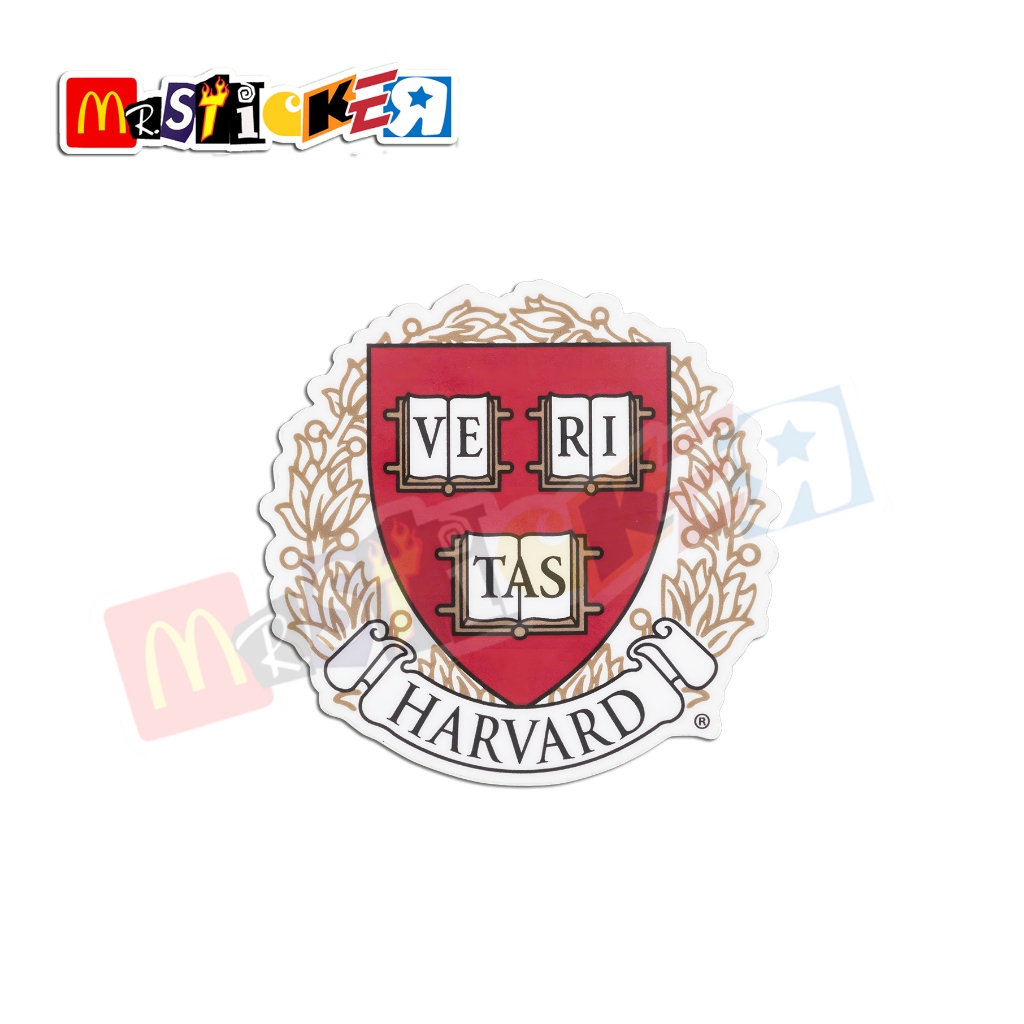 Jual sticker Harvard University crest logo diecut stiker kampus ivy ...