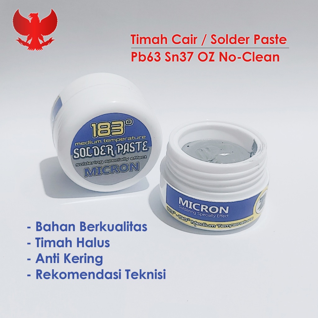 Jual 183° TIMAH PASTA CAIR ANTI KERING SOLDERING 60 Gram IC SMD CETAK ...