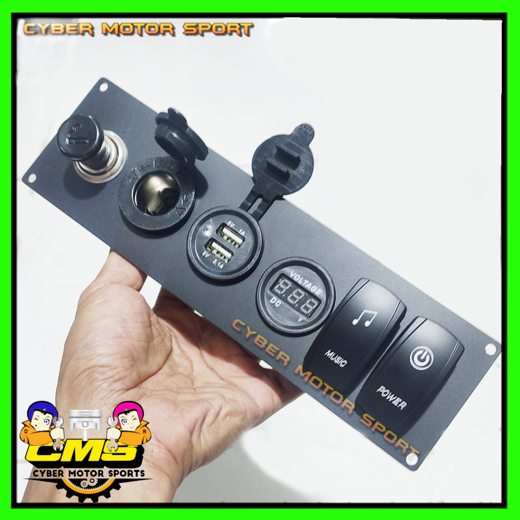 Jual Dashboard mobil panel add on . saklar panel indikator mobil 2 ...