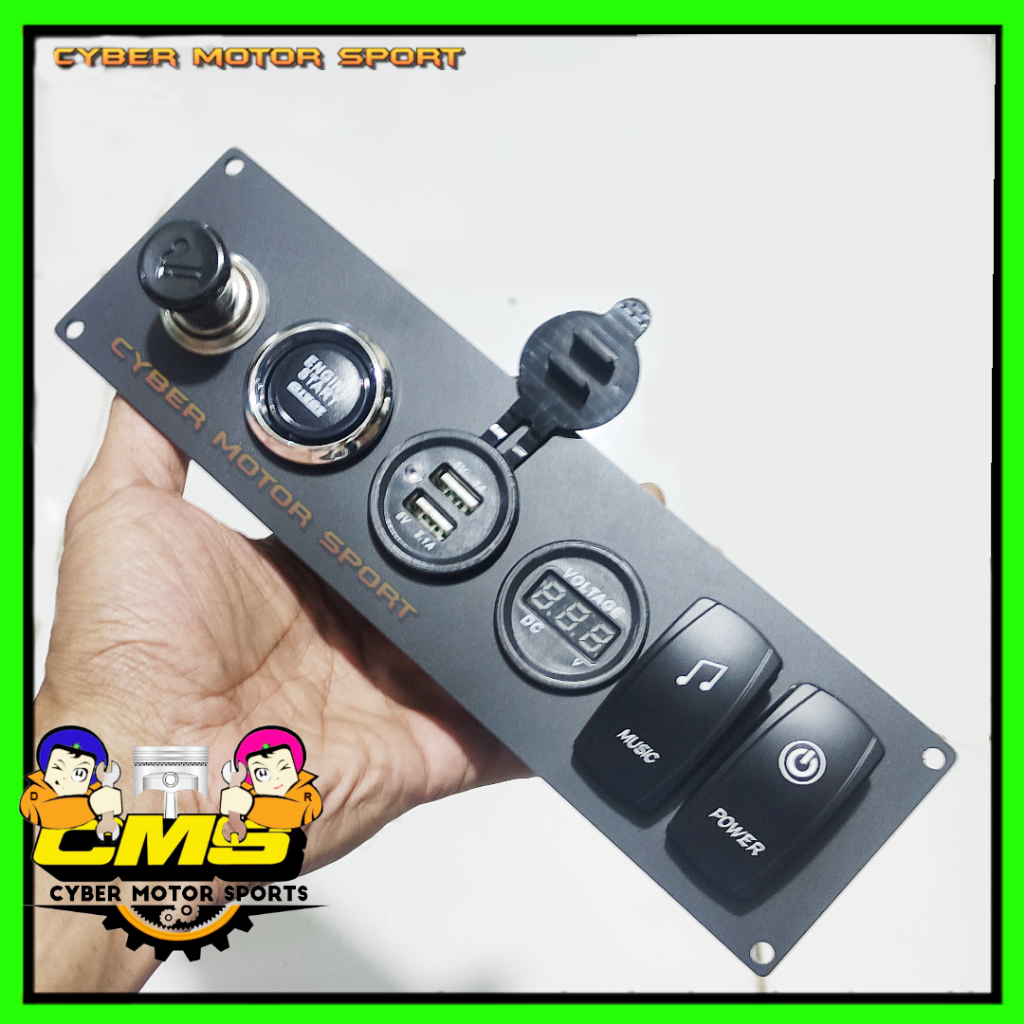 Jual Dashboard mobil tombol start saklar panel indikator mobil 2 ...
