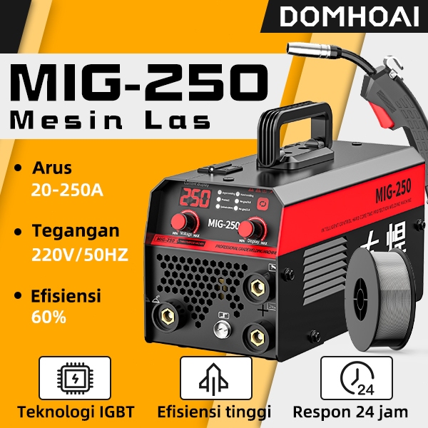 Jual DOMHOAI 3IN1 Mesin Las Mig-250 Las Listrik Profesional Inverter Mesin Las Pengelasan laser ...