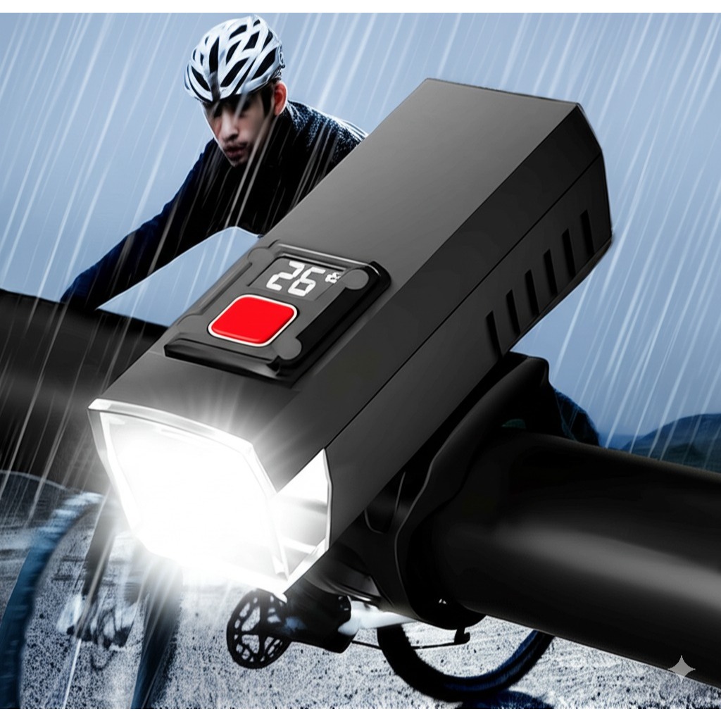 Jual Lampu Sepeda LED Super Terang - USB Rechargeable, Waterproof ...