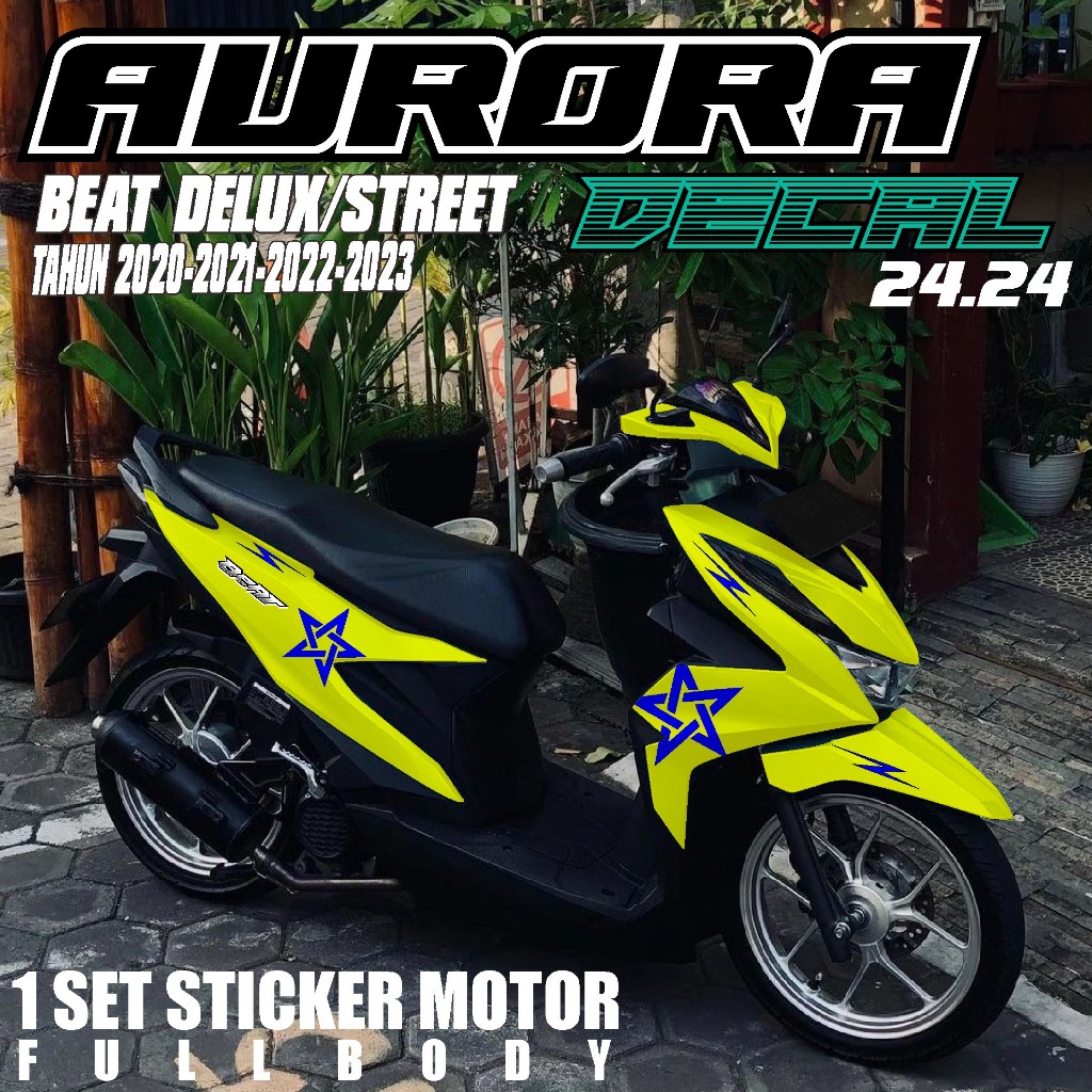 Jual (COD)TERBARU Decal Sticker Striping BEAT deluxe FULL BODY DESIGN ...