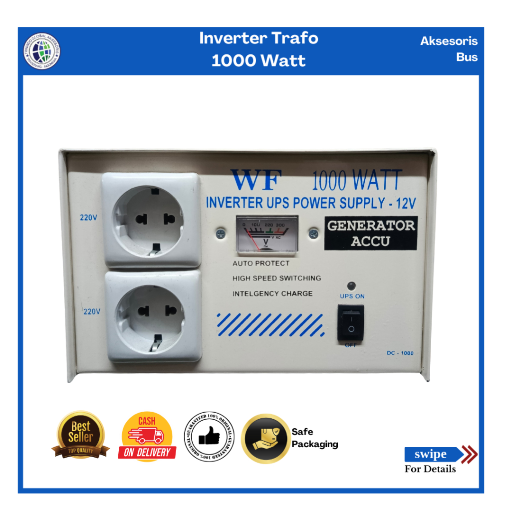 Jual Inverter UPS Power Supply 1000 Watt Trafo/Inverter DC - AC ...