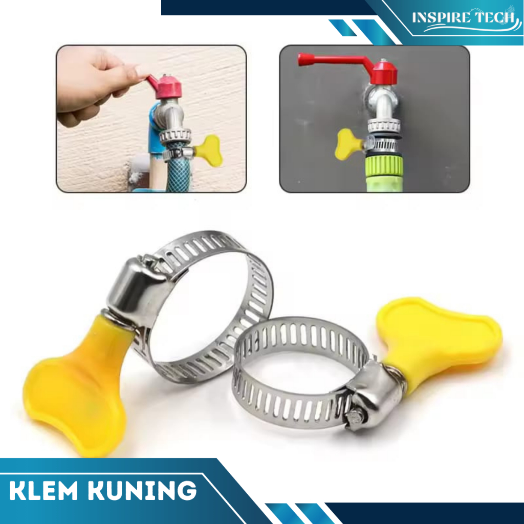 Jual Klem Selang Kuping Stainless Selang Gas / Air / Hose Clamp Cincin ...
