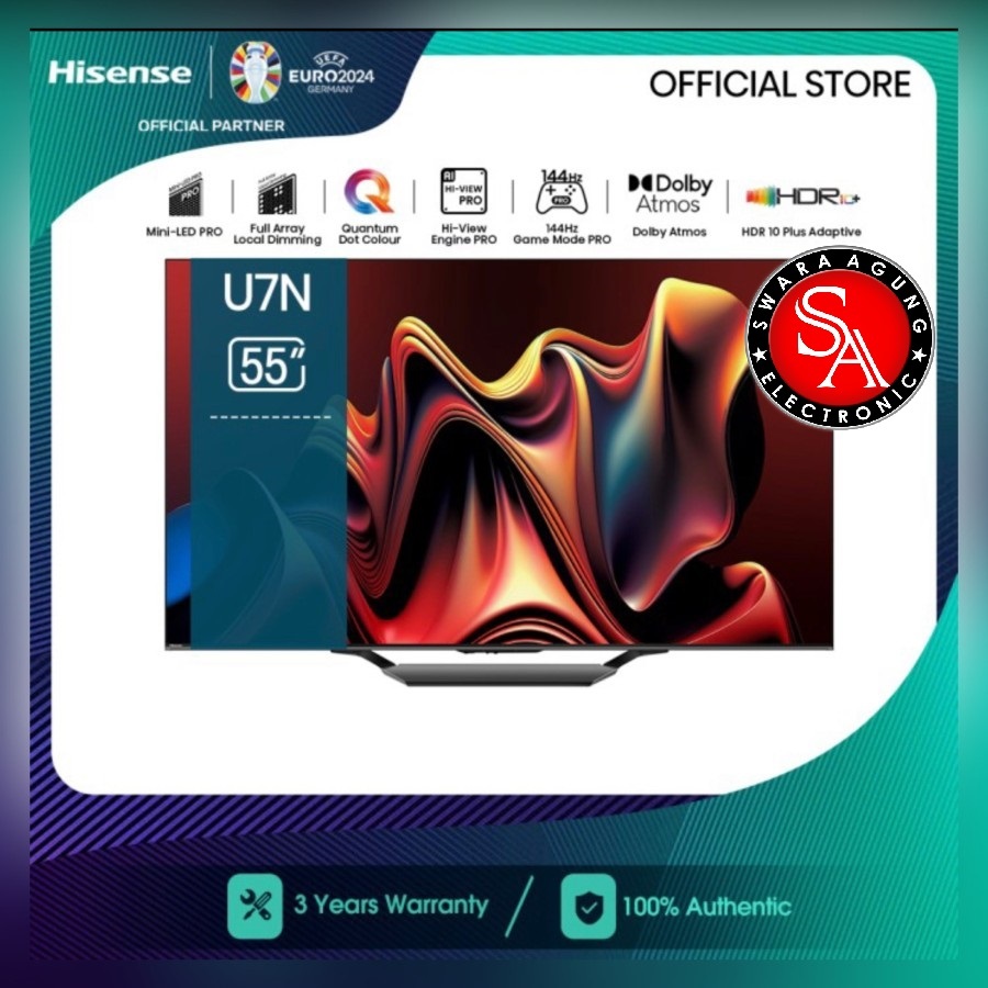 Jual Mini LED Pro - Smart TV 55 Inch Hisense Type : 55U7N - Full Array ...