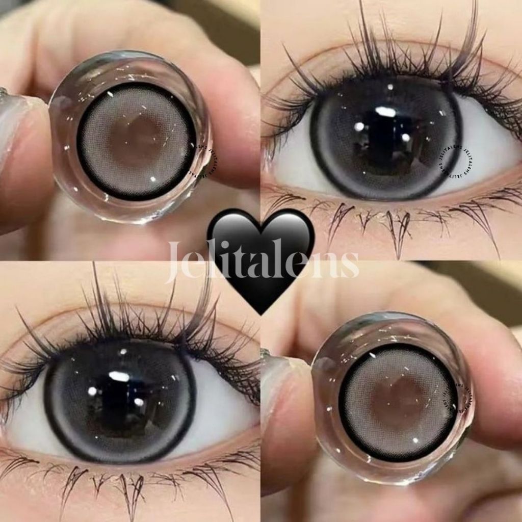 Jual J4 Softlens Hitam Keabu-abuan 14,8 MM Mata Boneka Normal Minus ...