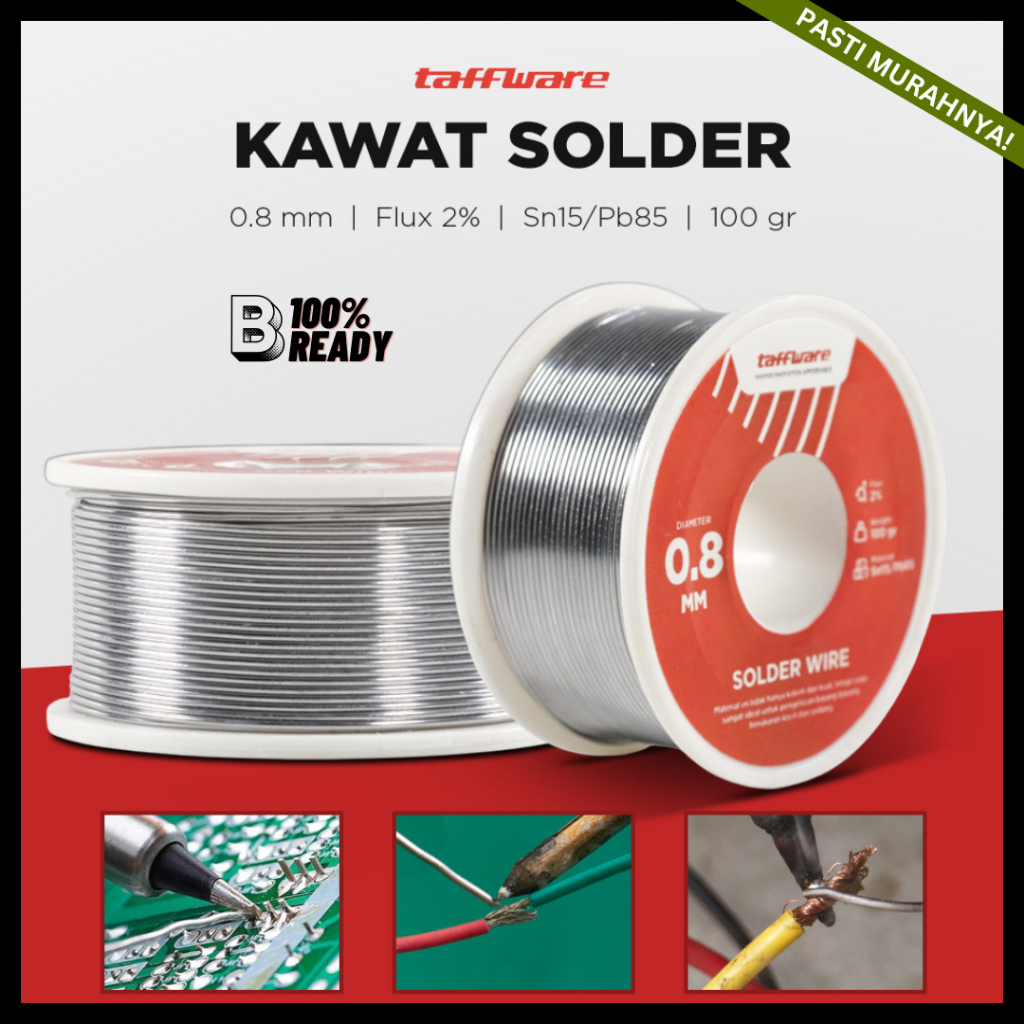 Jual Kawat TImah Solder 0.8mm 100gr / TImah Solder 0.8 mm / Kawat Tenol ...