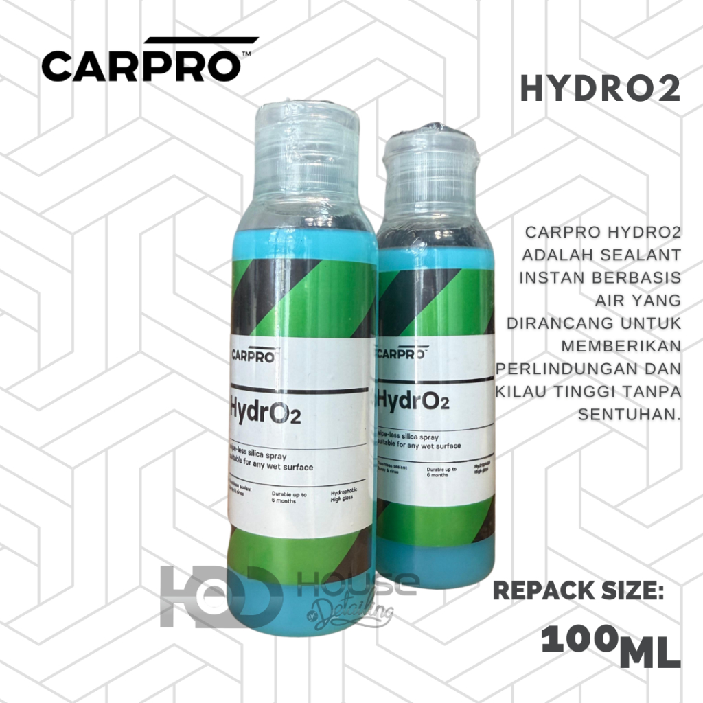 Jual CarPro HydrO2 Wipeless Repack 100ml - spray sealant berbasis SiO2 (silika) | Shopee Indonesia