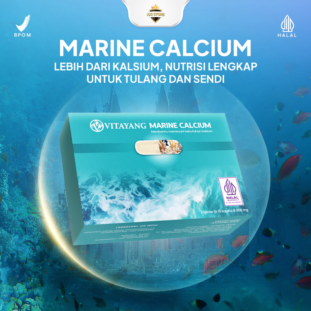 Jual Vitayang Marine Calcium [30 Kapsul] | Mencegah Osteoporosis dan ...