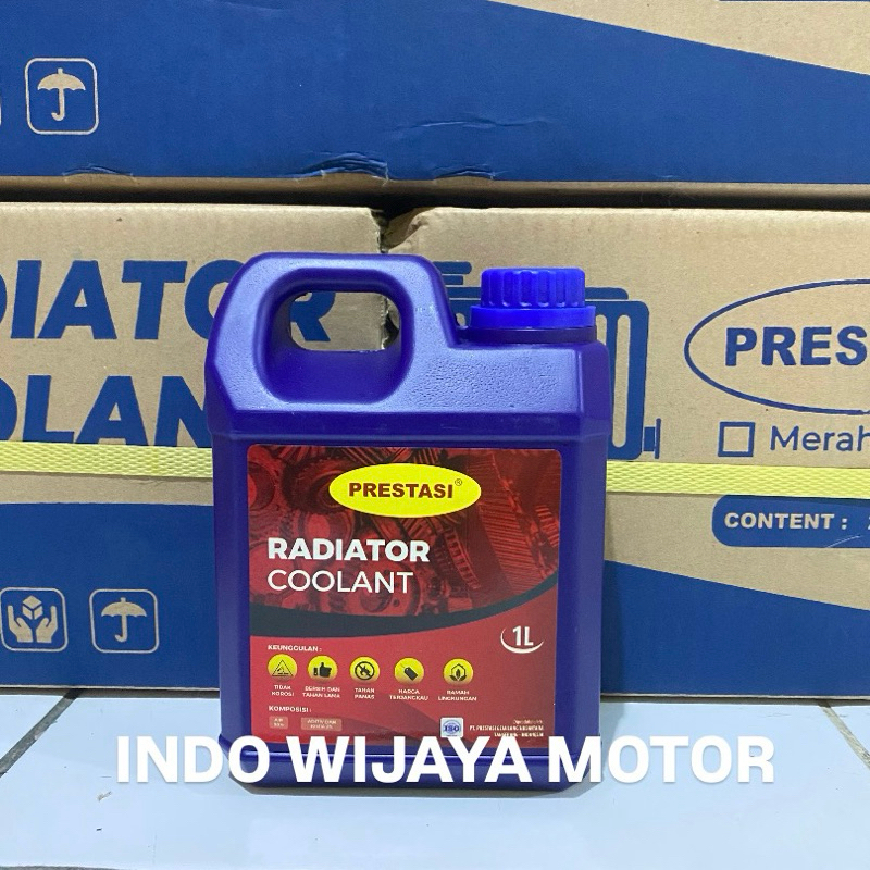 Jual coolant air radiator 1 liter merk prestasi air radiator motor ...