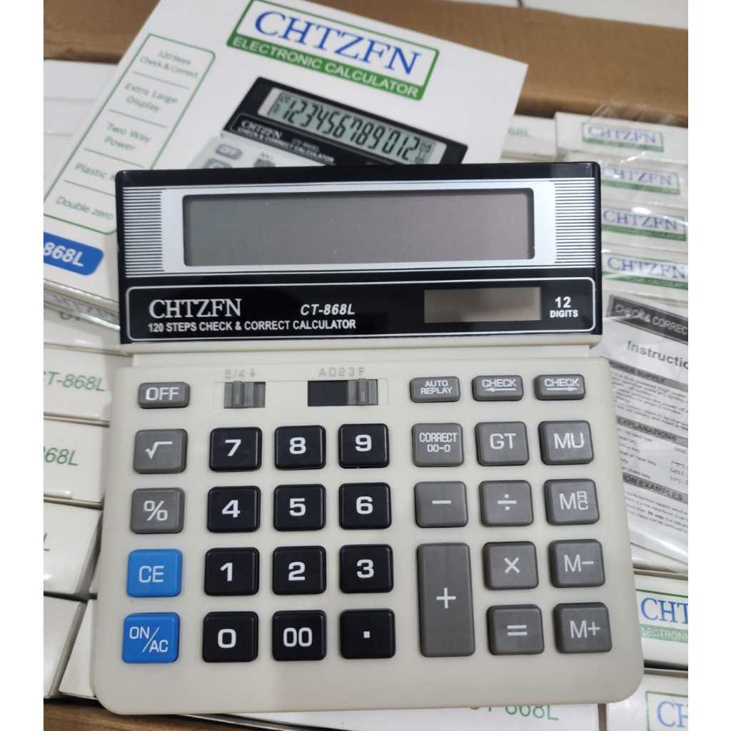 Jual KALKULATOR DAGANG/Calculator Electronic 12 Digit CT-868L ...
